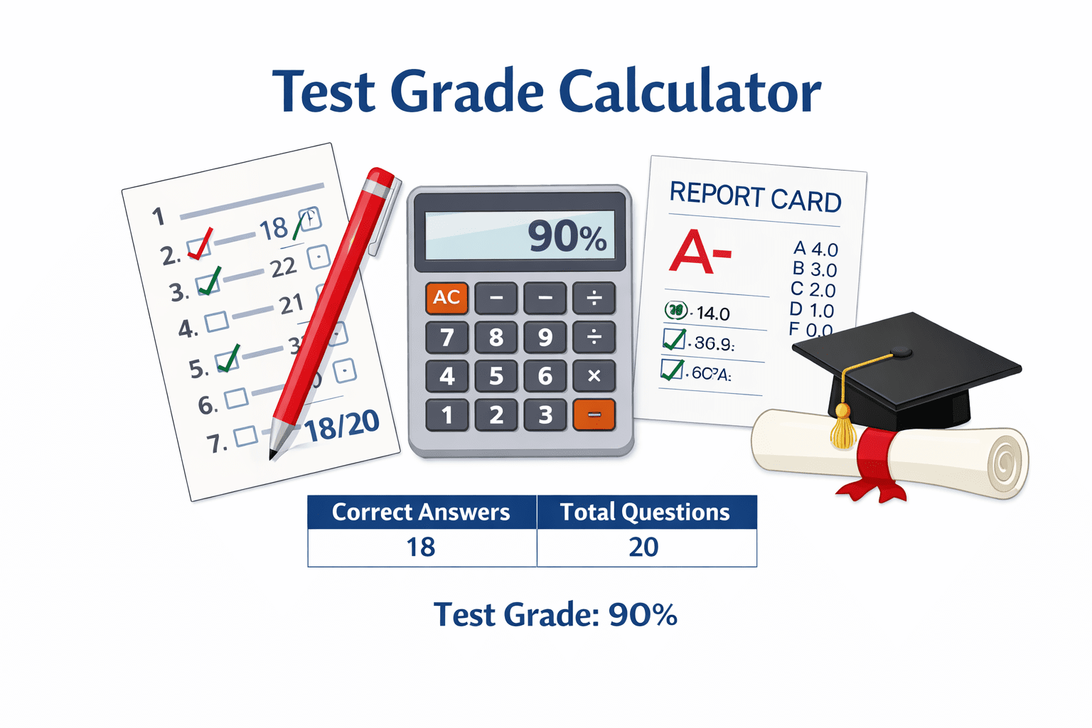 Test Grade Calculator – Calculate Your Test Score & Grade