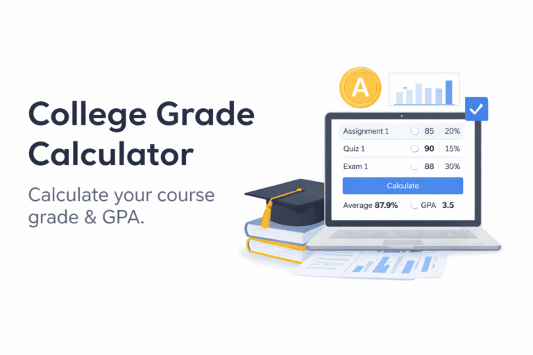 College Grade Calculator — Free & Accurate for Any Course