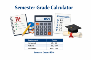 Semester Grade Calculator – Calculate Your Semester Grade